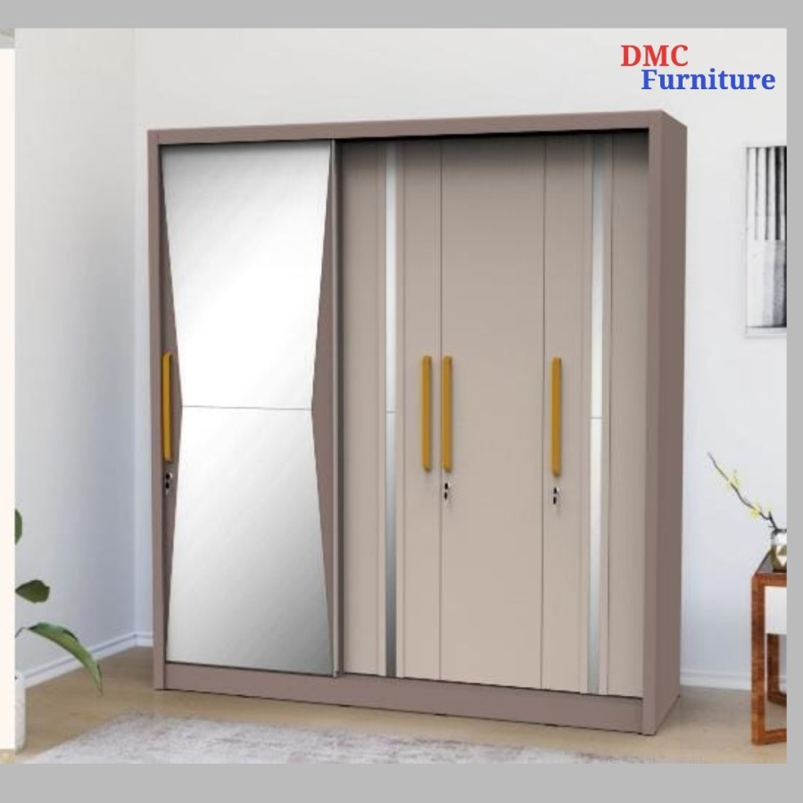 Jual Lemari Baju 4 Pintu Jumbo Pintu Sliding Dan Swing Premium | Shopee Indonesia