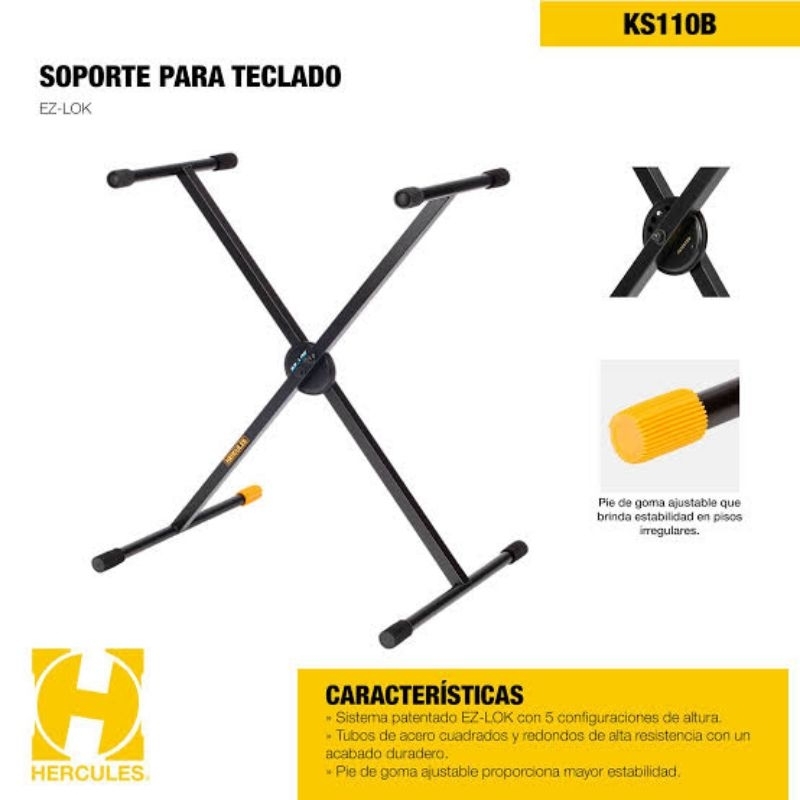 Jual STAND KEYBOARD HERCULES KS110B STAND SINGEL X ORIGINAL KS110B ...