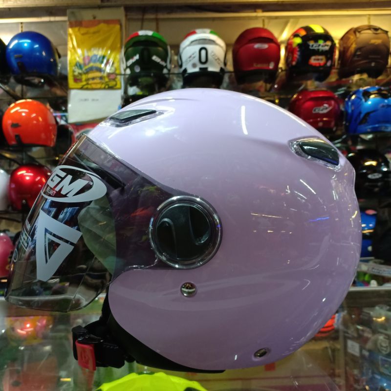 Jual HELM GM VENUS HIJAB LILAC | Shopee Indonesia