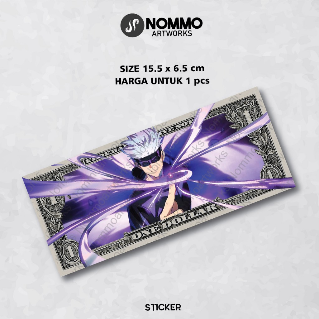 Jual Sticker Uang Dollar Jujutsu Kaisen Anime - Nommo Artworks | Shopee ...