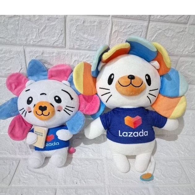 Jual boneka maskot lzd lazaadaaa singa warna lucu unik boneka karakter ...