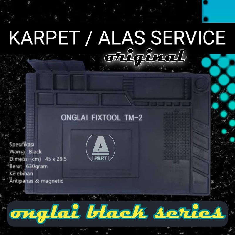 Jual KARPET ALAS SERVICE KARET ANTI PANAS ONGLAI TM 2 BLACK ORIGINAL ...