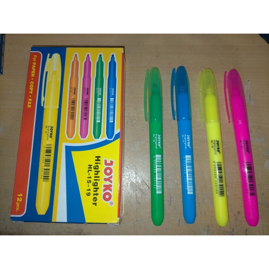 Jual HIGHLIGHTER/STABILO JOYKO PEN HL15-19 KUNING/YELLOW (PCS) | Shopee ...