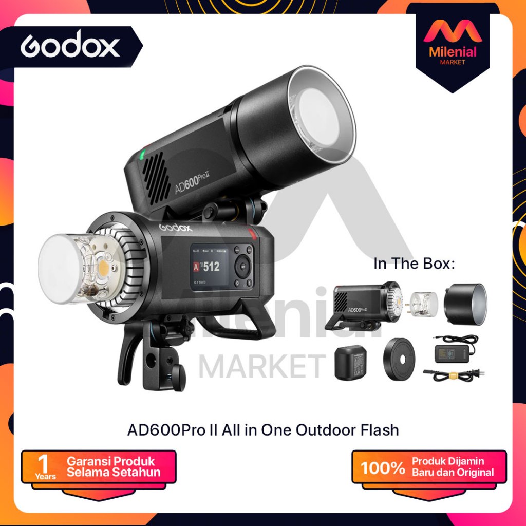 Jual Godox AD600Pro II All-in-One Outdoor Flash AD600 Pro Mark II AD ...