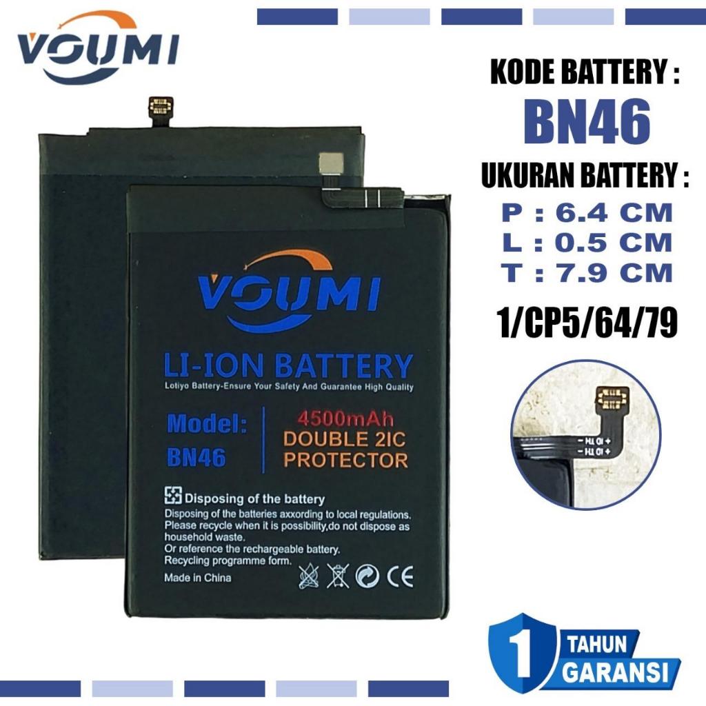 Jual VOUMI BN46 Baterai Battery Double IC Power high Capacity 45000Mah ...