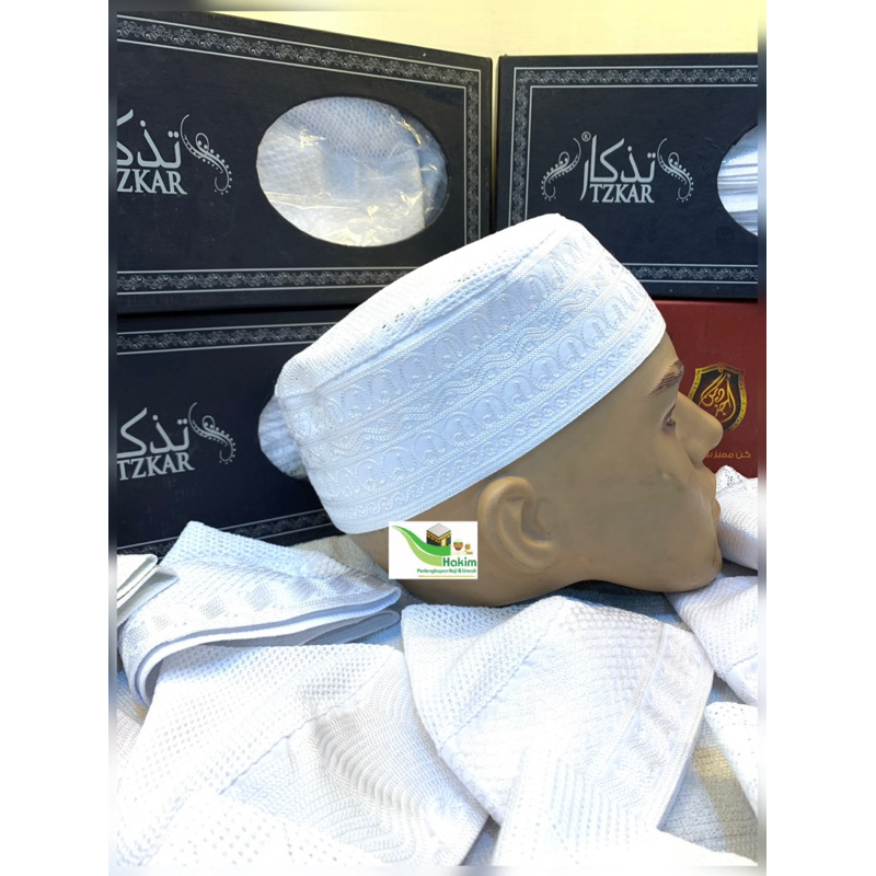 Jual Kopiah Rajut Bangladesh Putih Premium Tebal Anti Melar ~ Kopiah ...