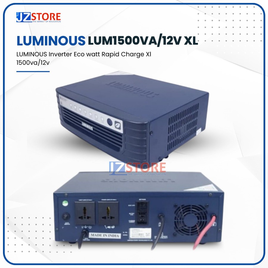 Jual LUMINOUS Inverter Eco watt Rapid Charge Xl 1500va/12v | Shopee ...