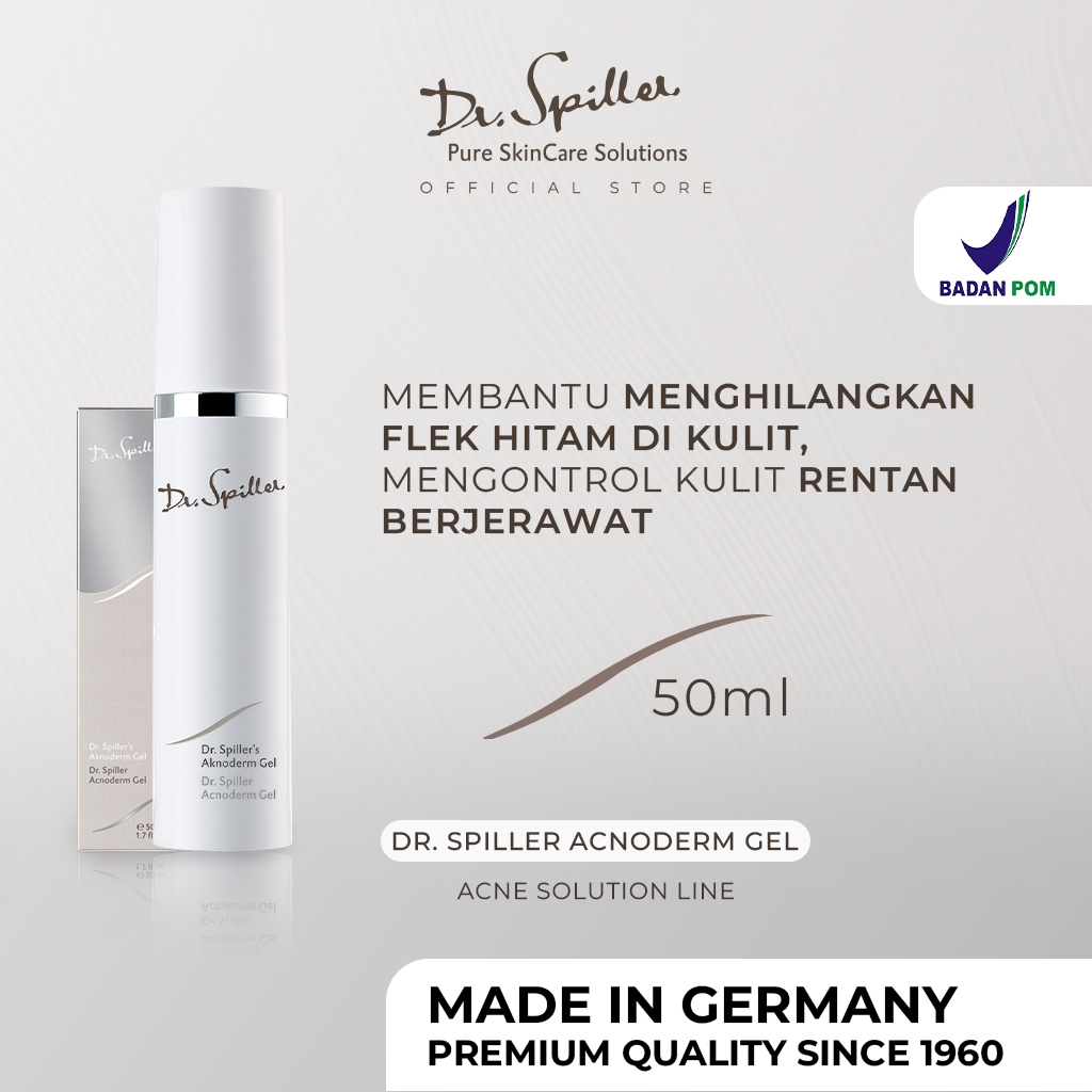 Jual Dr Spiller's Acnoderm Gel 50ml Acne Solution Line Skincare Dengan ...