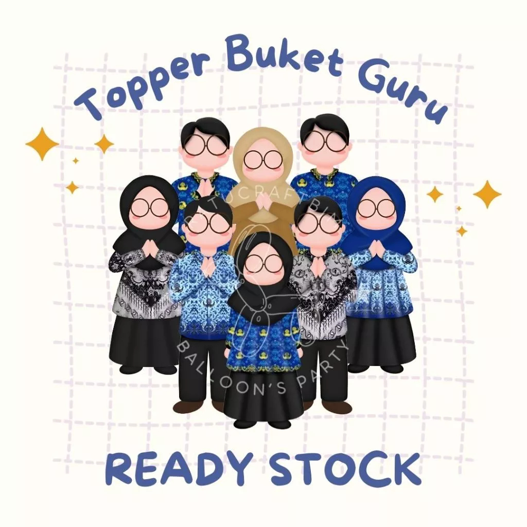 Jual Topper Buket Hari Guru 14.5cm | Shopee Indonesia