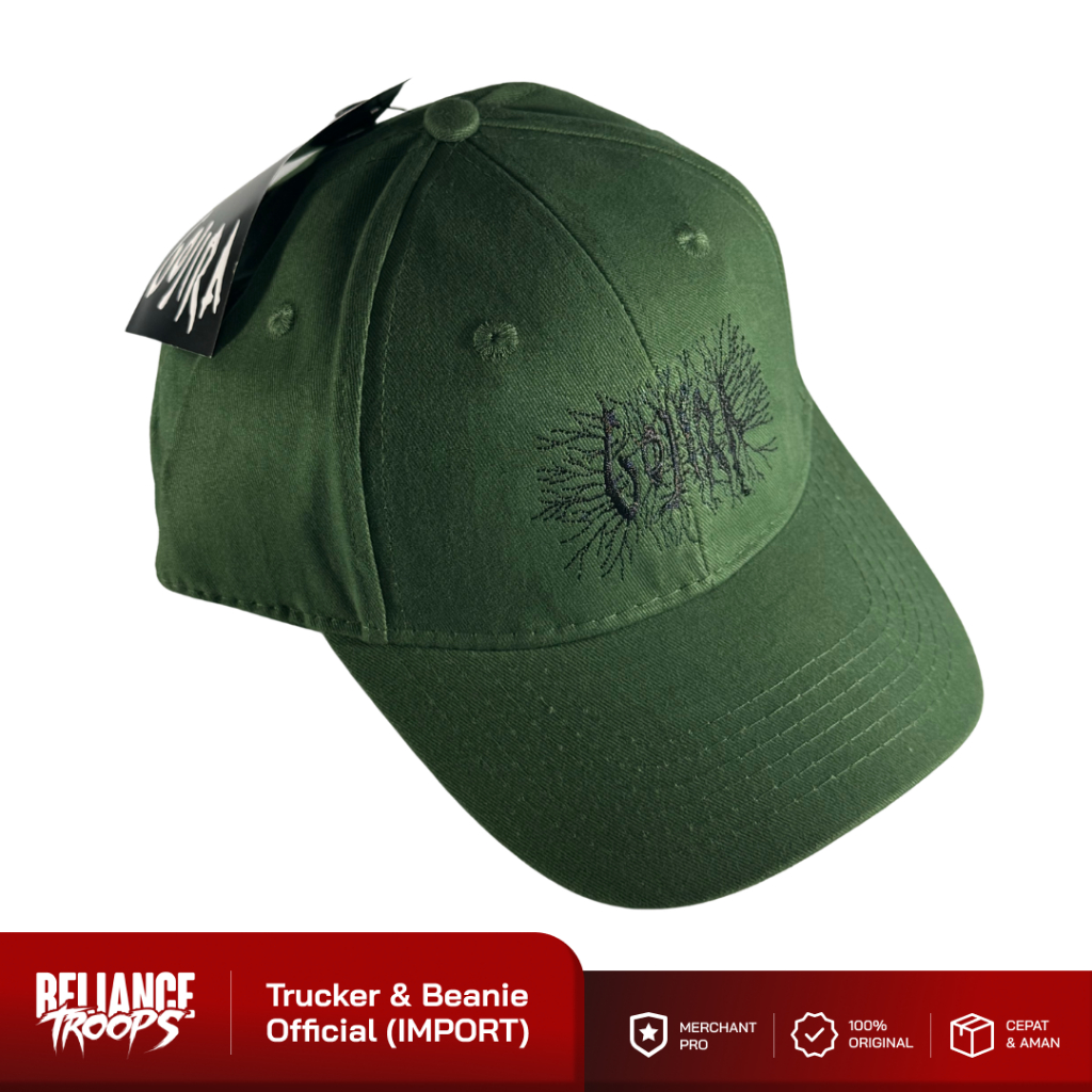 Jual Baseball Cap Official | Gojira - Branches Logo Green | Shopee ...