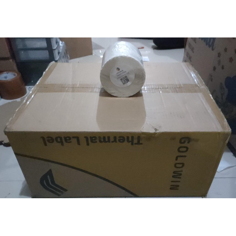 Jual 1 Dus Kertas Label Sticker Resi Thermal 100x150 Isi 500 Roll Lipat ...