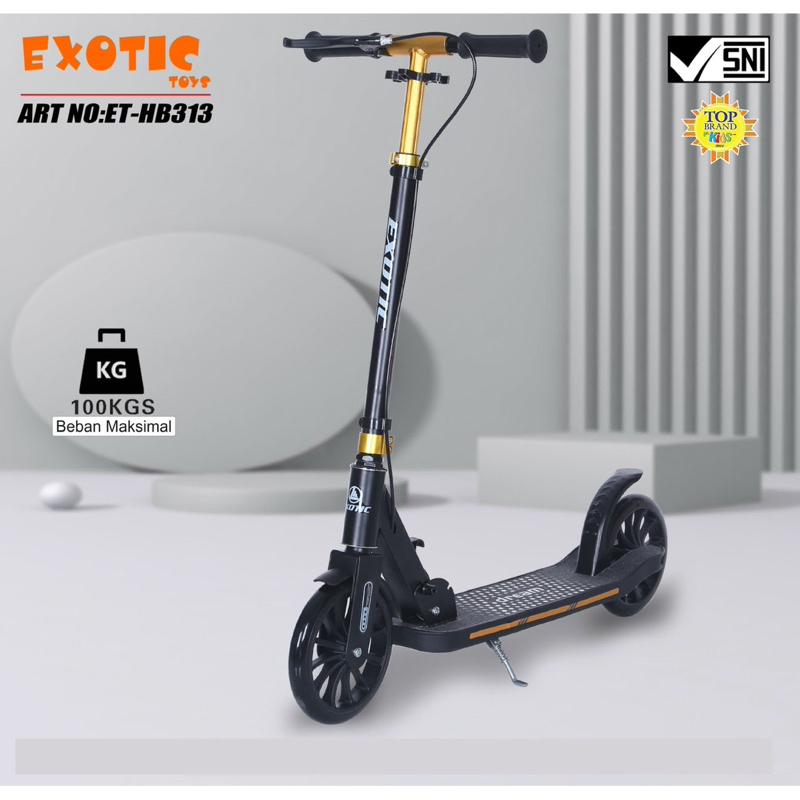 Jual scooter exotic hb 313 pakai handle rem dan hb 305 bisa untuk 100kg ...