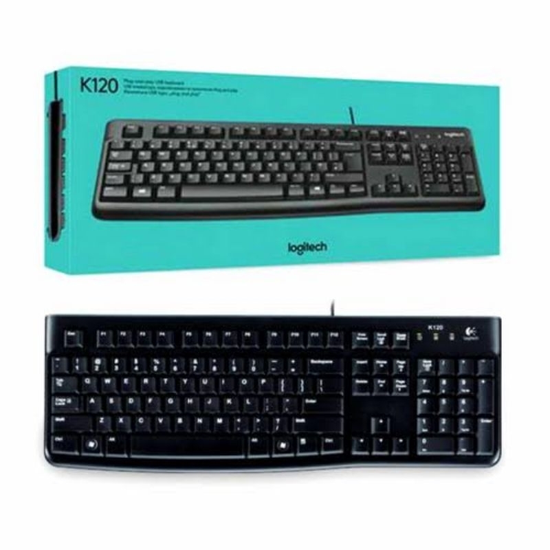 Jual Logitech keyboard K120 USB wired USB | Shopee Indonesia