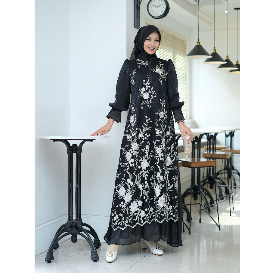 Jual Serayaofficiall - ODELIA Black Series Rekomendasi Dress Pesta dan Kondangan Mewah Tille ...