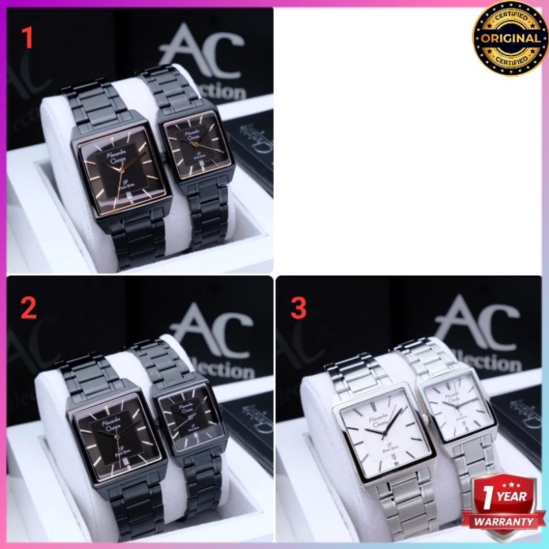 Jual ORIGINAL GARANSI RESMI 1 TAHUN JAM TANGAN COUPLE ALEXANDRE ...