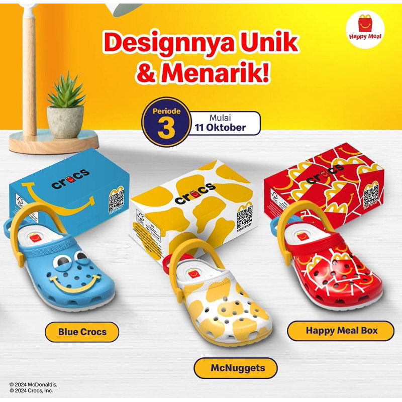 Jual Happy Meal McDonald x Crocs Toys Gantungan Kunci Periode 3 Terbaru ...