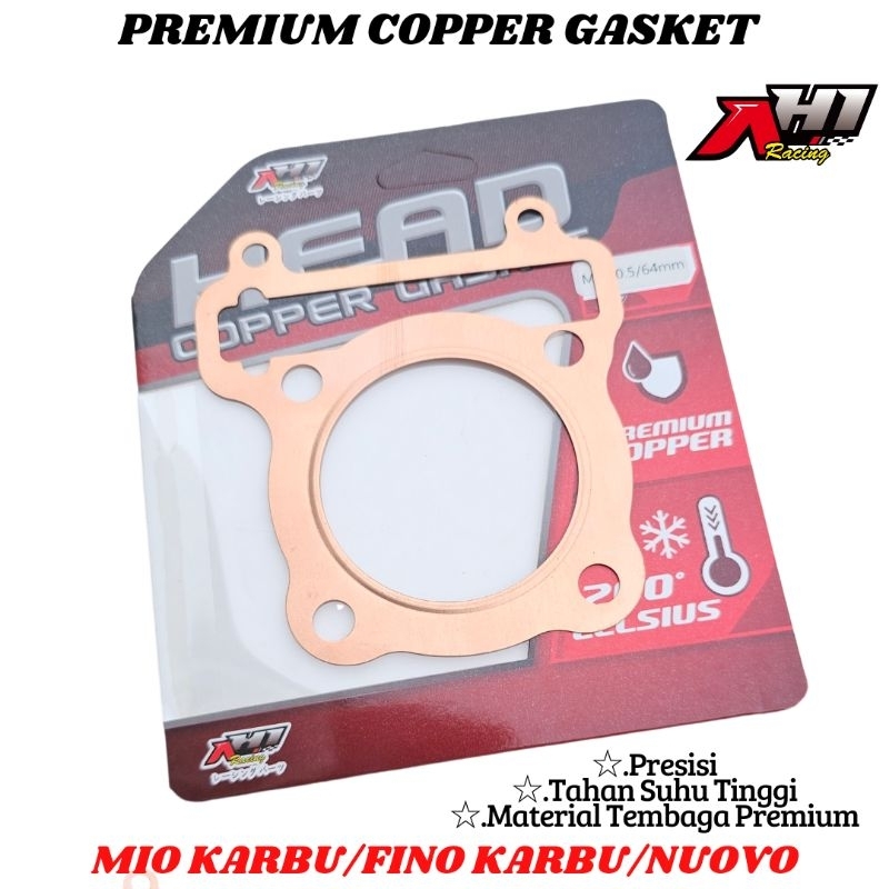 Jual PERPAK GASKET PAKING PACKING BLOK HEAD TEMBAGA MIO FINO KARBU NUOVO MIO SPORTY SMILE SOUL ...