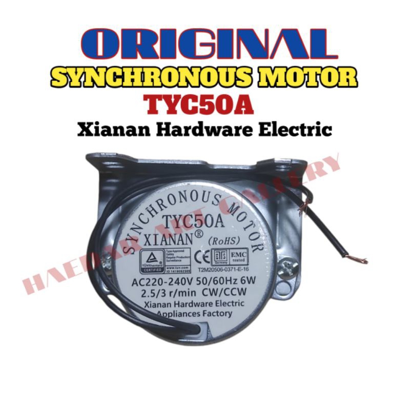 Jual Motor Rotary Synchronous//Synchronous Xianan TYC50A//Synchronous ...