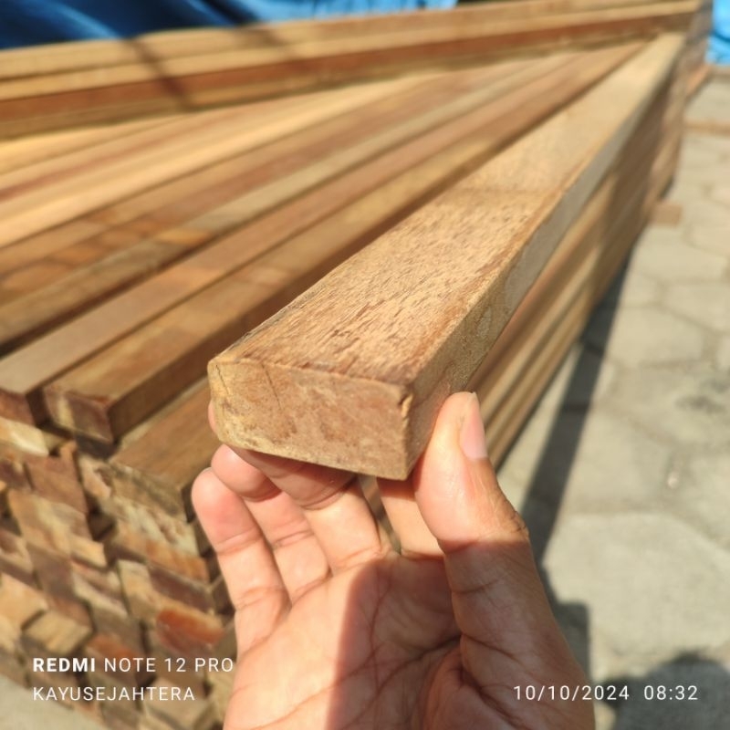 Jual JOIS STIK RENG KAYU / BANTALAN / RANGKA DECKING BENGKIRAI OVEN ...
