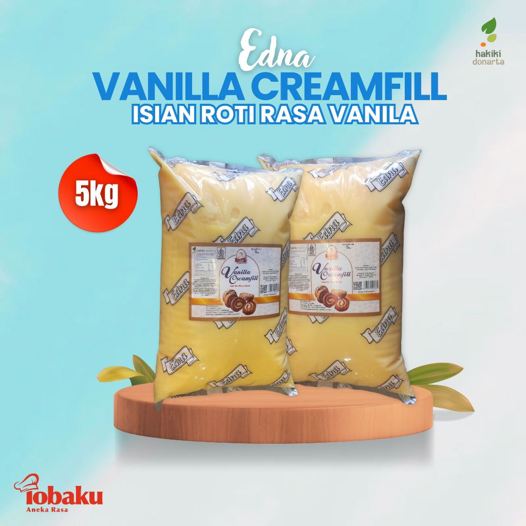 Jual Edna Selai Ekonomis Vanilla Creamfill Isian Roti Rasa Vanila 5kg ...