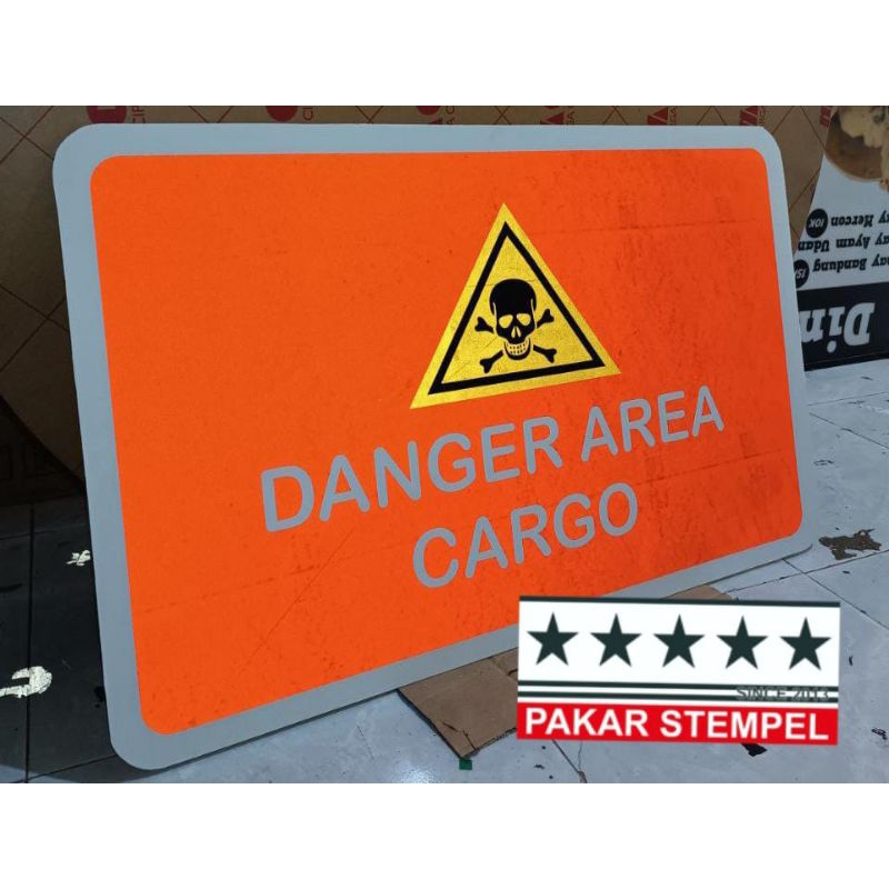 Jual plat tanda bahaya danger sign plat rambu rambu custom | Shopee ...