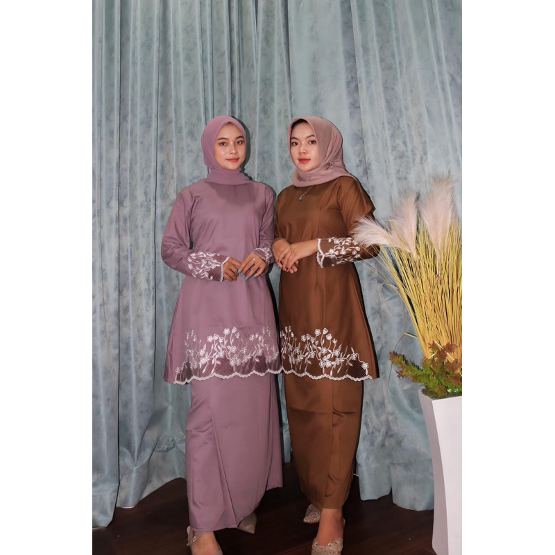Jual One set Ameena Kurung Melayu Katun Toyobo Bordir Fashion Muslim ...