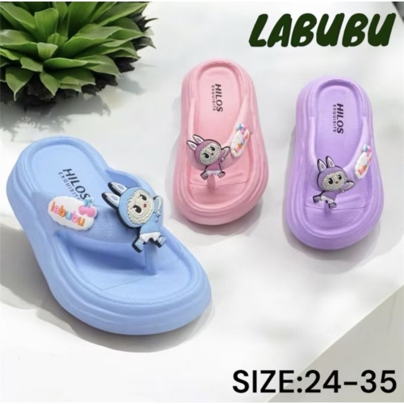 Jual SANDAL JEPIT LABUBU HILOS 2377 MONSTER CHINA SENDAL ANAK BAHAN ...