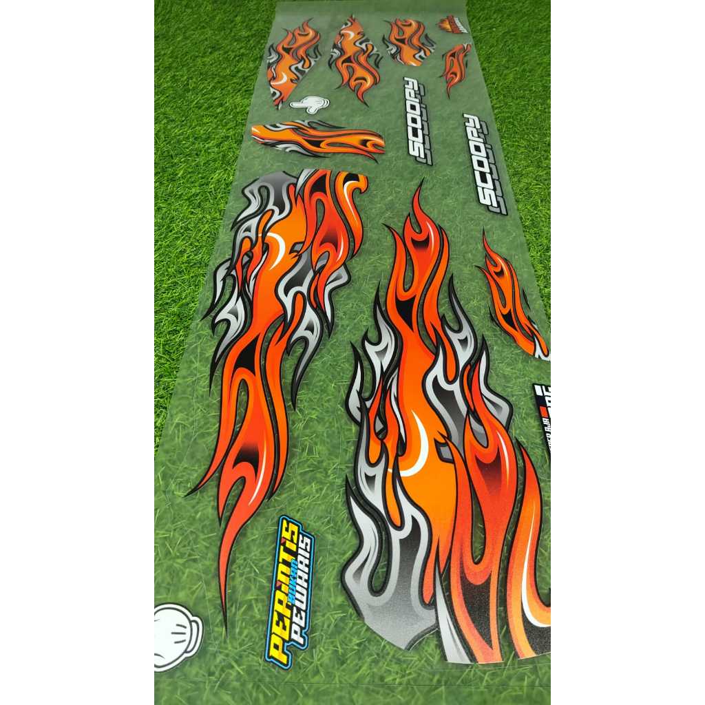 Jual Striping Scoopy Api Sticker 2017 Sampai 2024 Lis Transparan Bahan ...