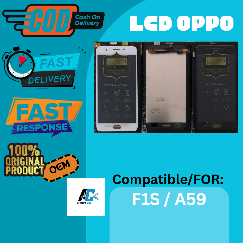 Jual LCD OPPO F1S / A59 FULLSET TOUCHSCREEN GROSIR BARU IMPORT | Shopee ...