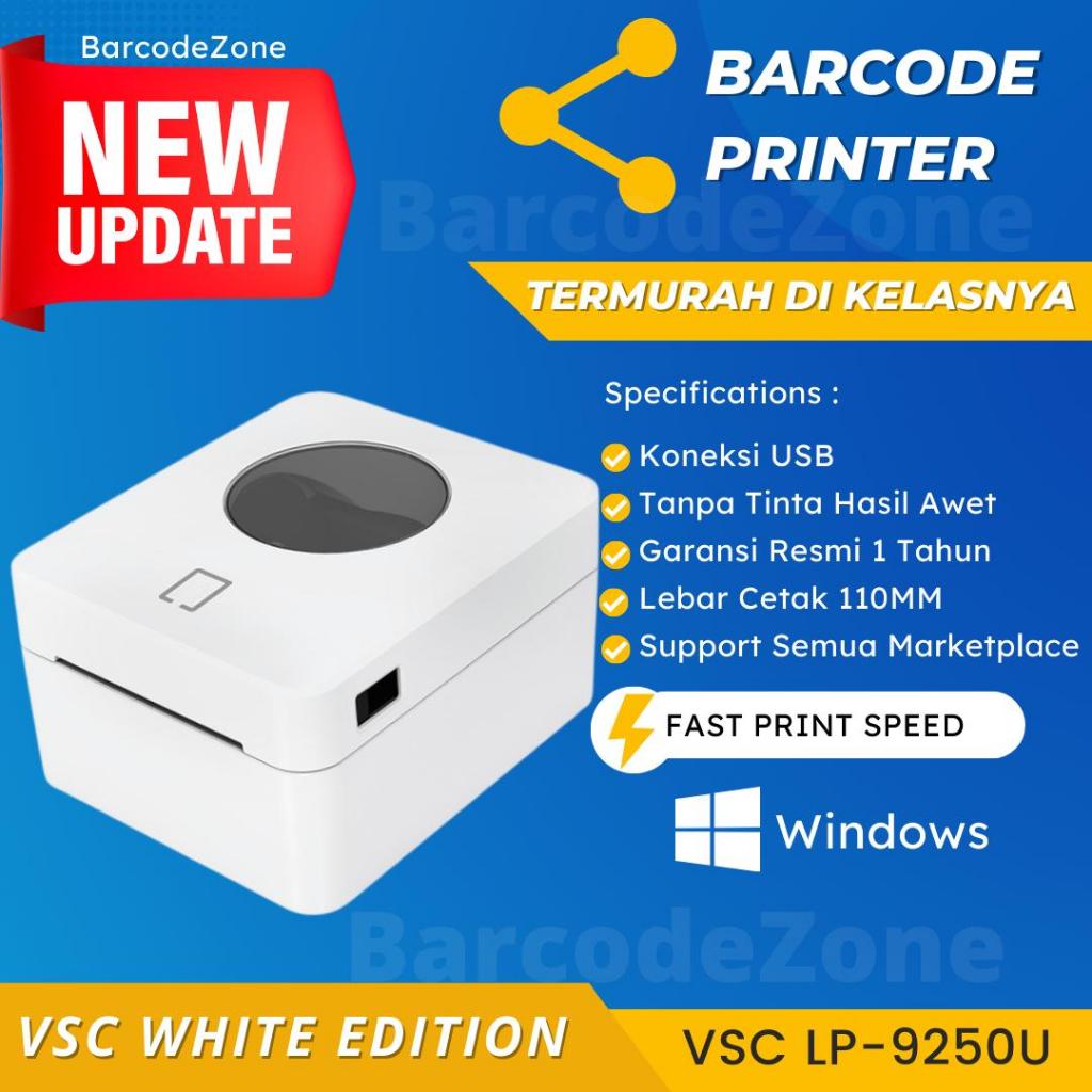 Jual BARCODE PRINTER THERMAL VSC LP-9250U SUPPORT 110MM / A6 - PRINTER ...