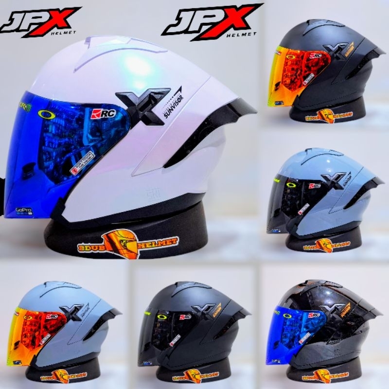 Jual Helm JPX half face NOVA X Original Modif (PAKET GANTENG) | Shopee ...