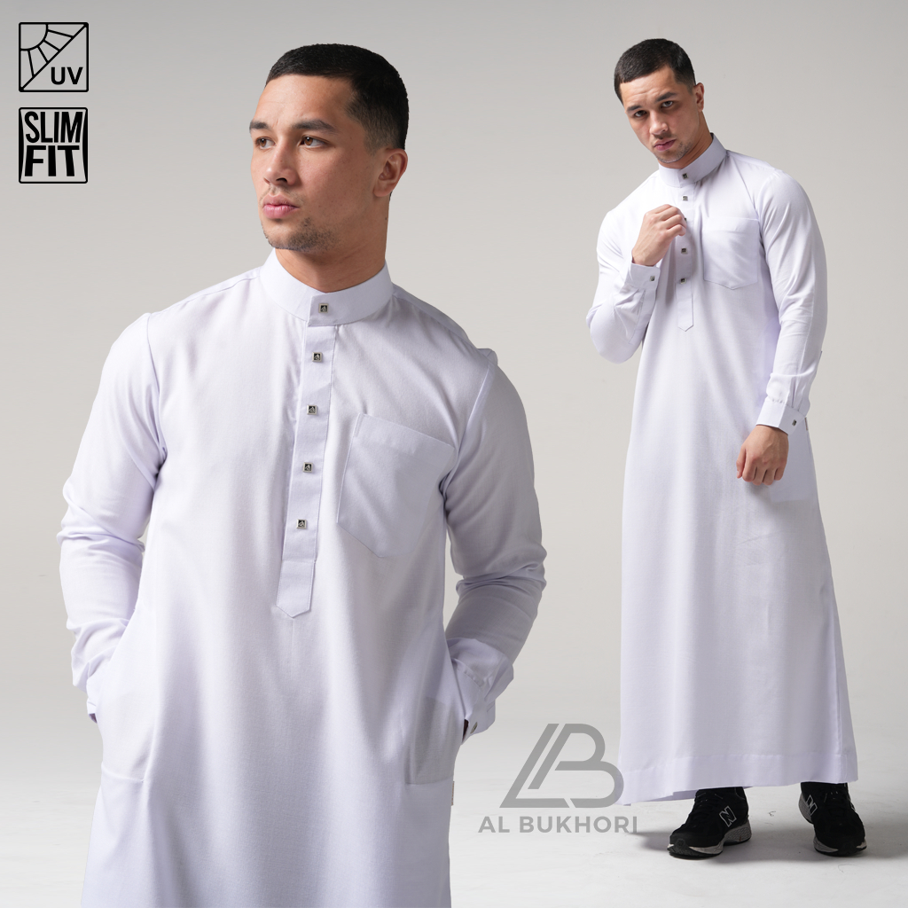 Jual Al Bukhori - Anti UV Jubah Slimfit Gamis Pria Dewasa Thobe Premium Lengan Panjang - Jubah ...