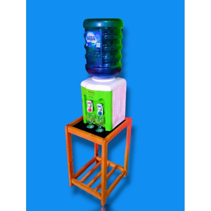 Jual rak dispenser kayu/rak galon/rak serbaguna/rak galon simpel ...