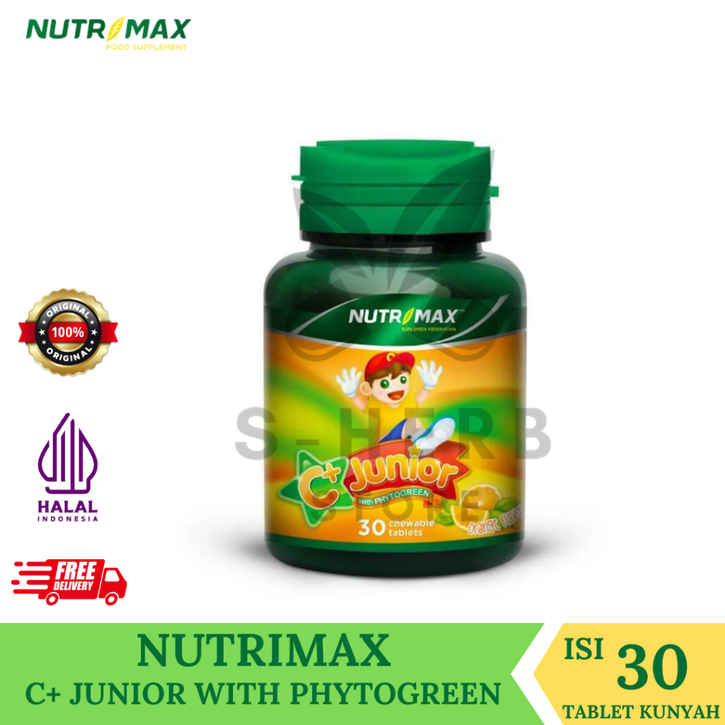 Jual NUTRIMAX C+ PLUS JUNIOR - ISI 30 TABLET KUNYAH - VITAMIN ANAK ...