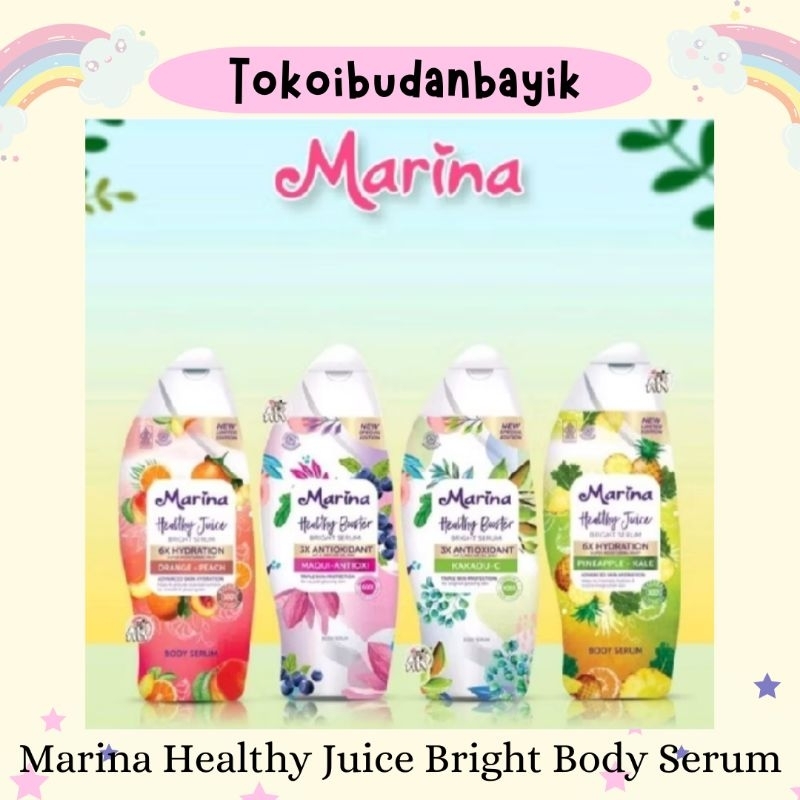 Jual Marina Hand Body Serum | Booster Bright Body Serum 185ml | Shopee ...