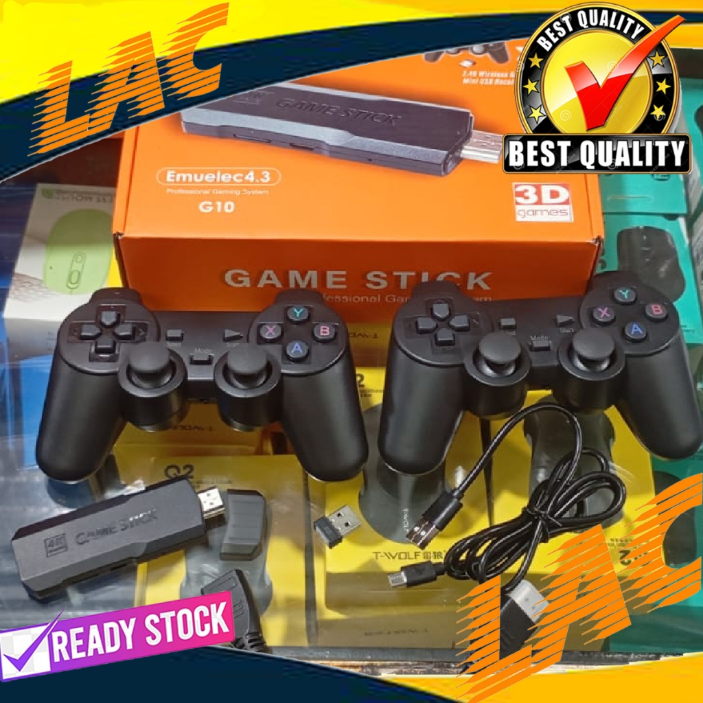 Jual Game stick 4k x2 mini console tv wireless controller 2.4G 64GB ...