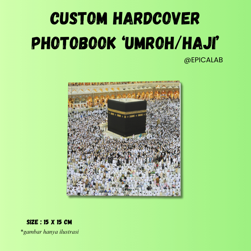 Jual (15x15 cm) Photobook Umroh / Photobook Haji Kenangan Kado Gift ...