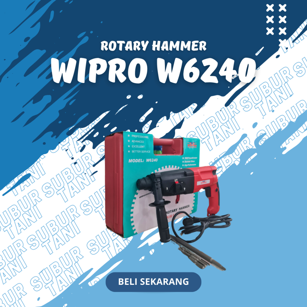 Jual MESIN BOR WIPRO ROTARY HAMMER W6240/BOR LISTRIK WIPRO ROTARY ...