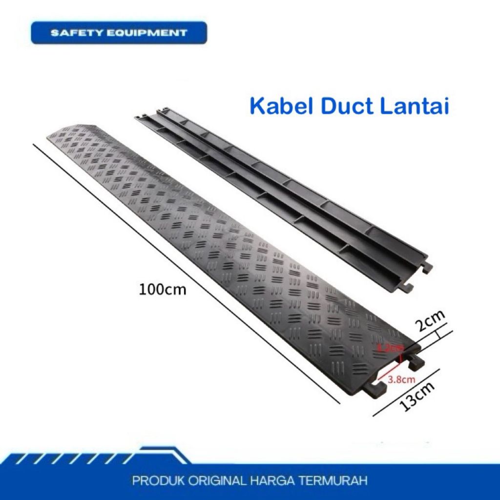 Jual Kabel Duct Lantai Hitam 1mtr 100cm Penutup Kabel Lantai Floor Cable Duct Kabel Ducting ...
