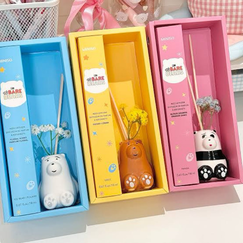 Jual Miniso We Bare Bears Diffuser 18ml / Pewangi ruangan | Shopee ...