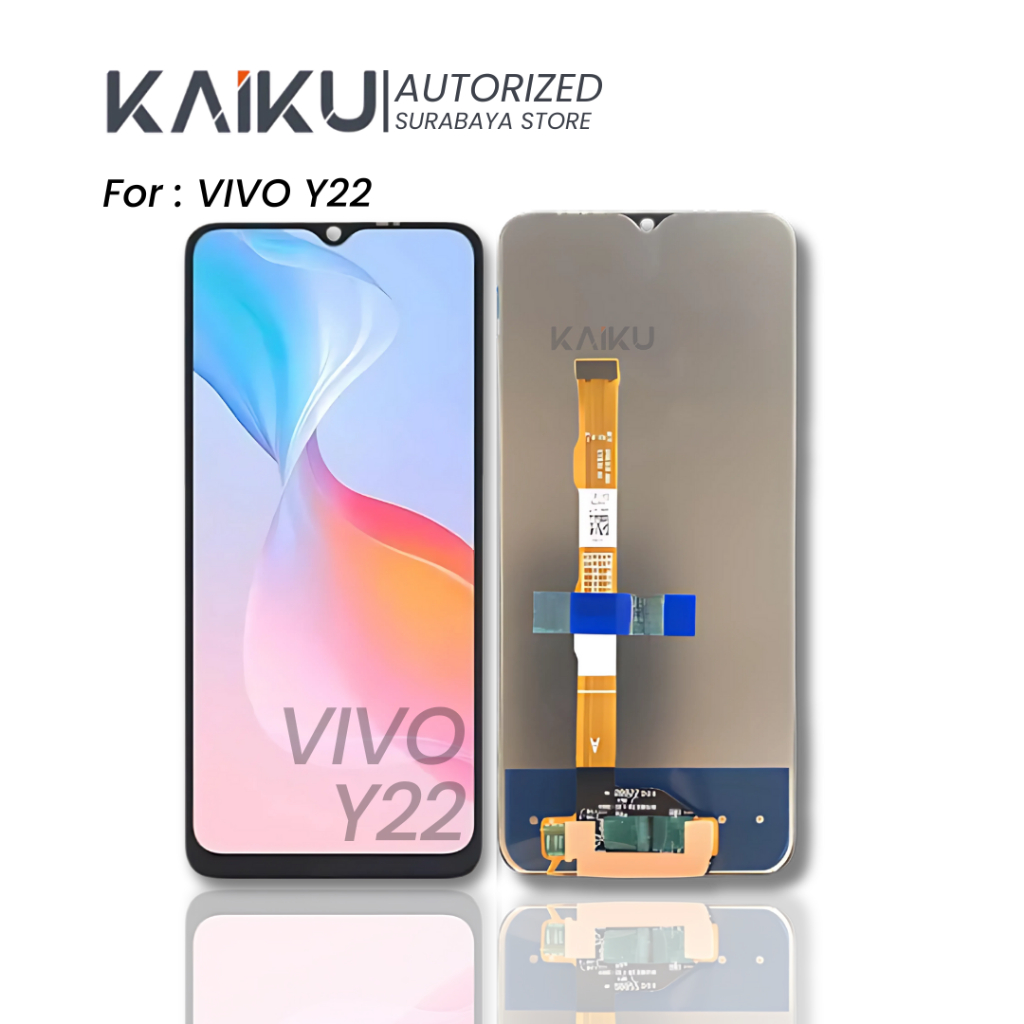 Jual KAIKU - Lcd Touchscreen Vivo Y22 2022 V2207 / Y22S Original Black Fullset | Shopee Indonesia
