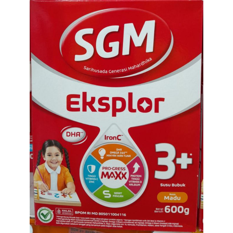 Jual SGM eksplor 3+ madu/vanila 600gr | Shopee Indonesia