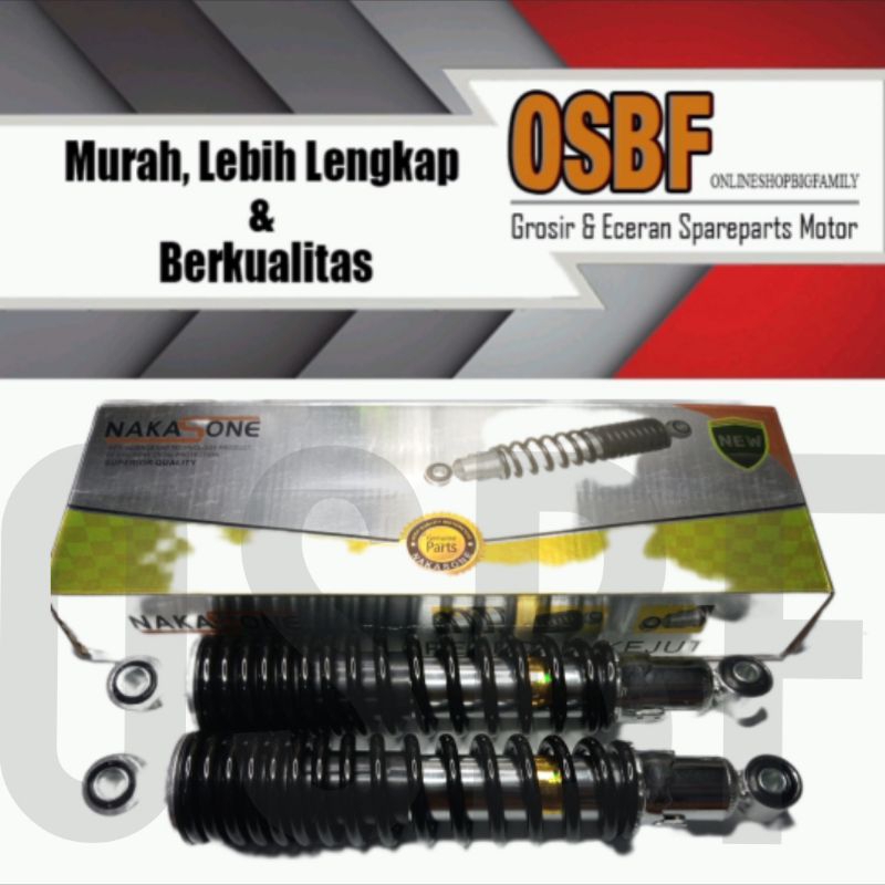 Jual SHOCK BREAKER BELAKANG GL-PRO, MERK NAKASONE, PANJANG: 34CM ...