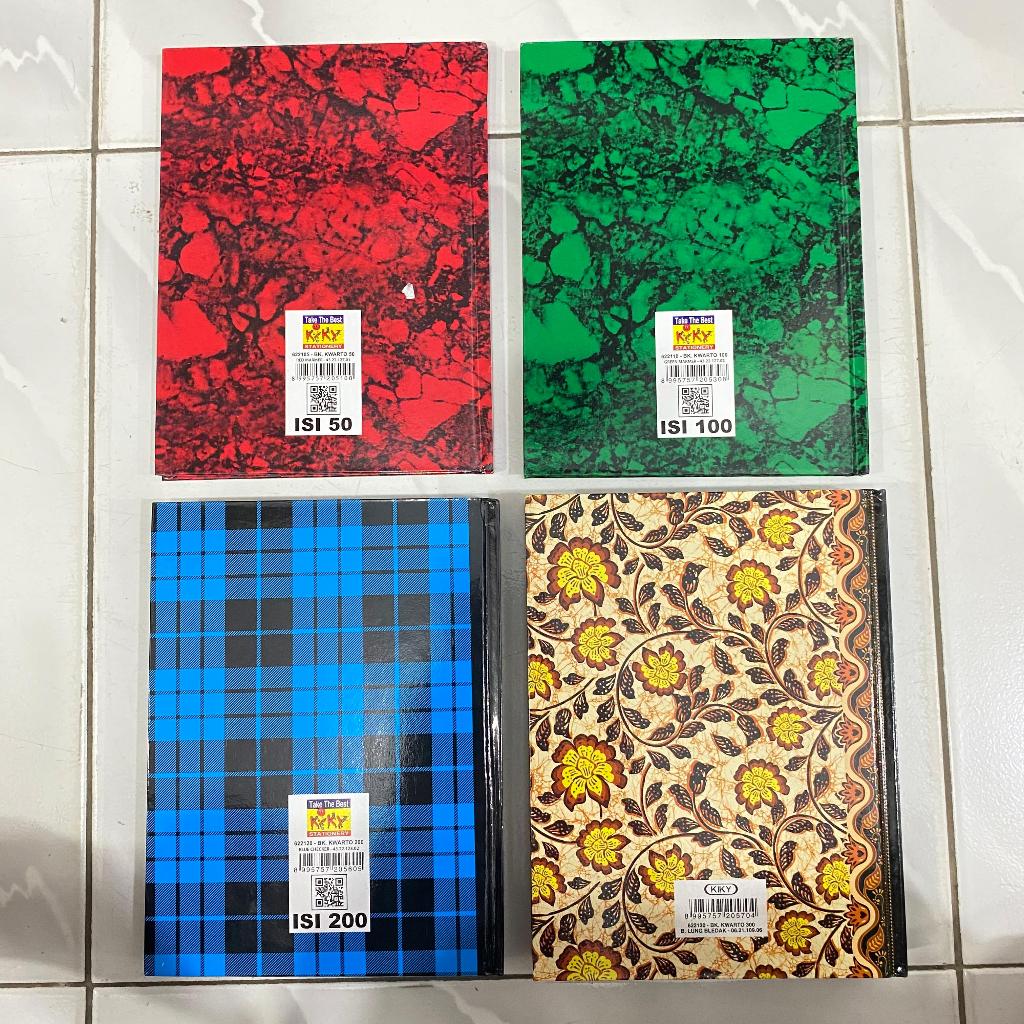 Jual Buku Tulis Hard Cover merk KIKY ukuran Kwarto bisa jadi buku ...