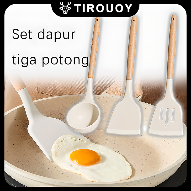 Jual Silicone Utensil Set 3pcs /Spatula Silicon/Silicone Spatula With ...