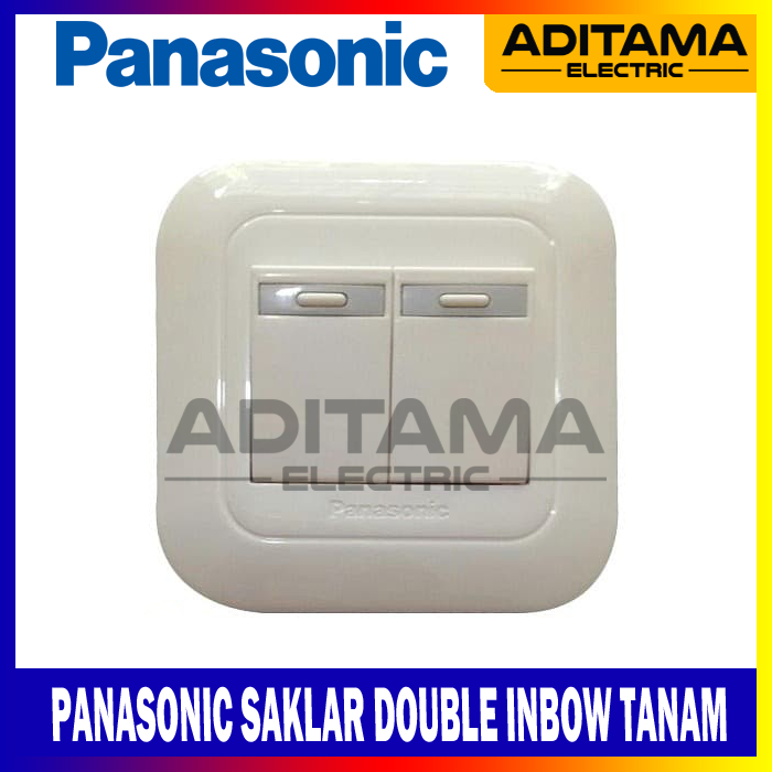 Jual PANASONIC SAKLAR DOUBLE BESAR INBOW / PANASONIC SAKLAR SERI BESAR ...
