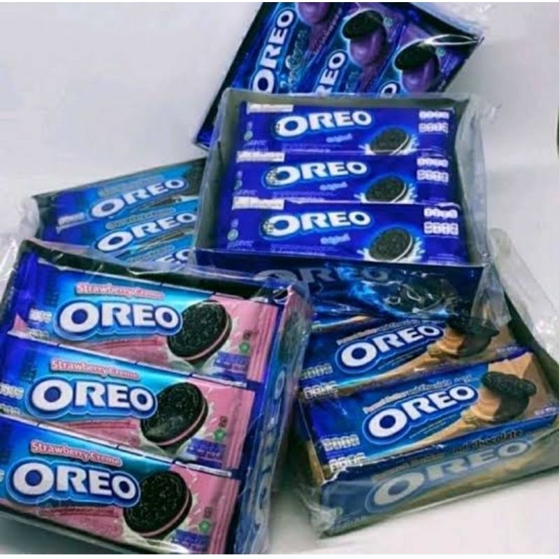 Jual Oreo All Varian Rasa Original Strawberry Chocolate Ice isi 4 ...