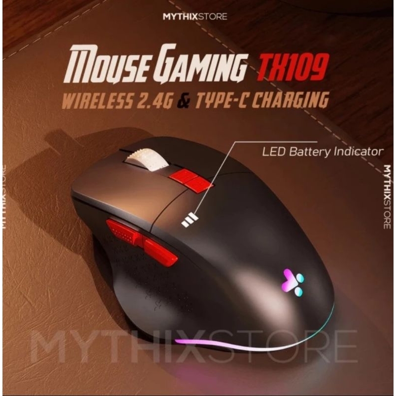 Jual Mouse Gaming Wireless M18 RGB Ergonomic Silent Click Type-C ...