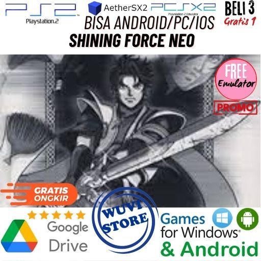 Jual PS 2 Shining Force Neo | Bisa di PC / Android / IOS Plus Emulator | Beli 3 Gratis 1 ...