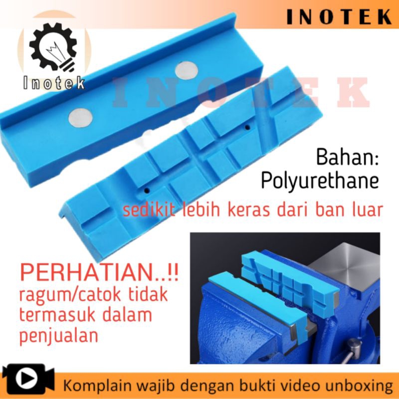Jual Vise Pad Alas Karet Keras Cover Mulut Catok Cover Rahang Ragum 5.5 ...